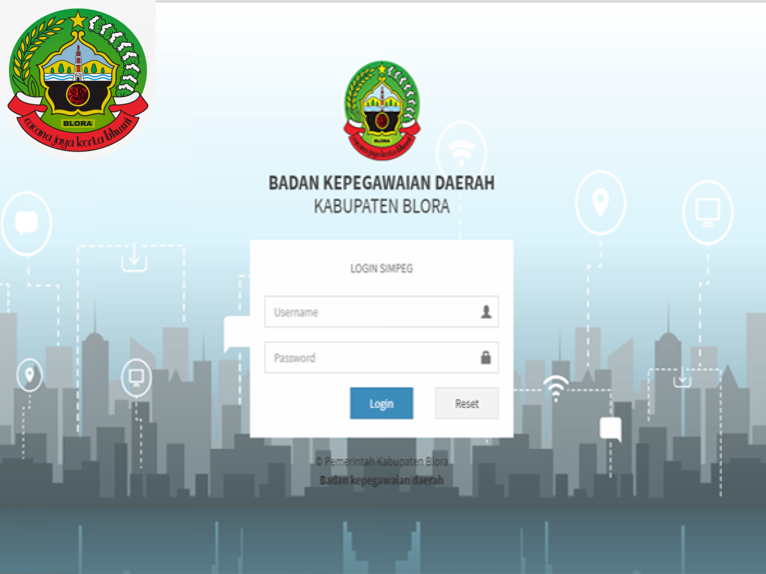 Sistem Informasi Manajemen Kepegawaian (SIMPEG) Kabupaten Blora ...